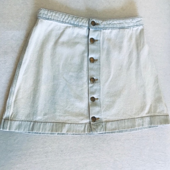 American Apparel | Skirts | American Apparel Button Front Aline Mini ...